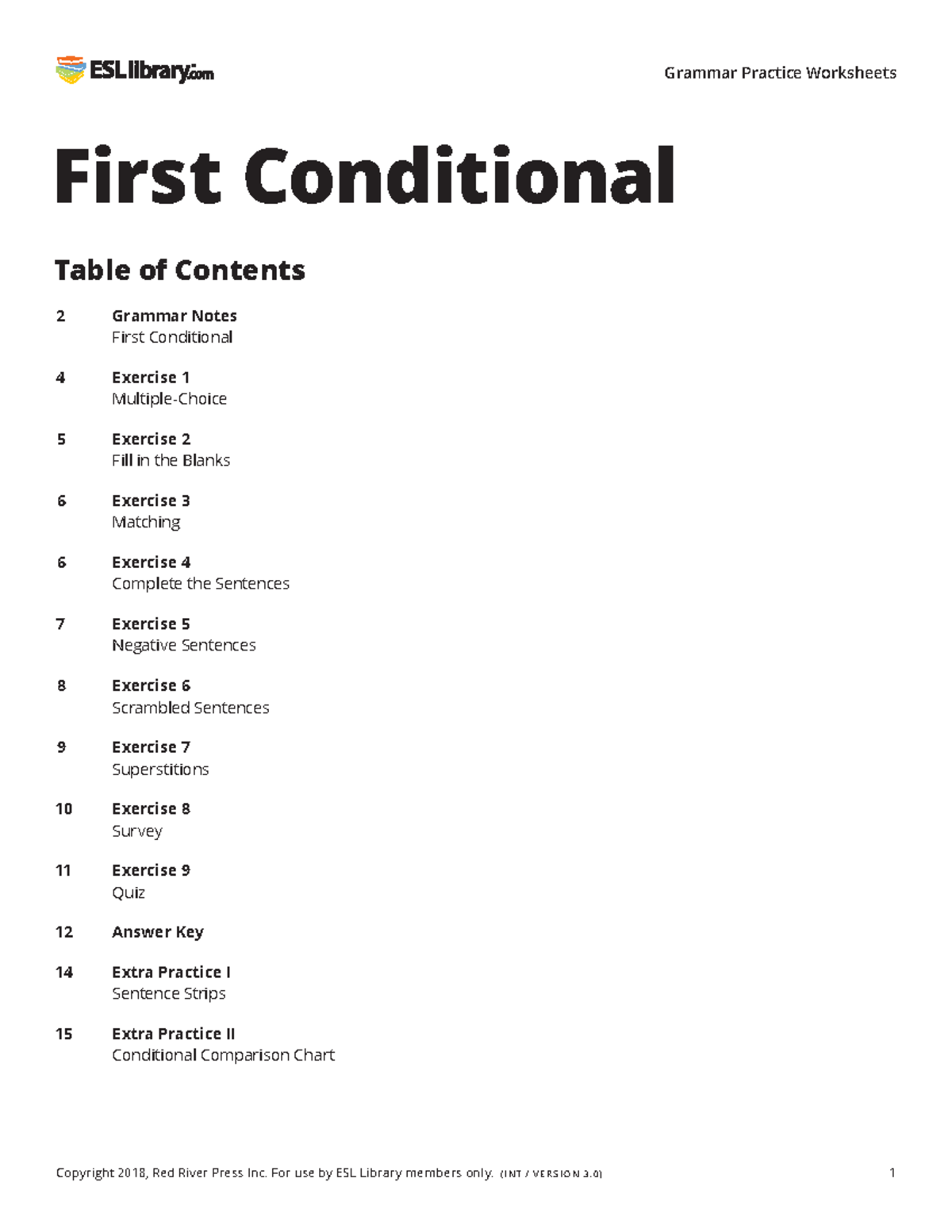 First-Conditional-worksheet - Grammar Practice Worksheets First ...