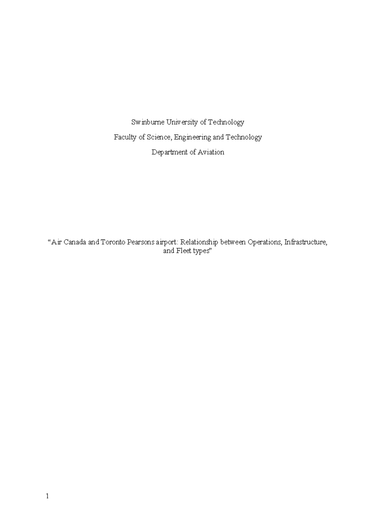 AVA10001 - Swinburne University of Technology Faculty of Science, Engineering and Technology ...