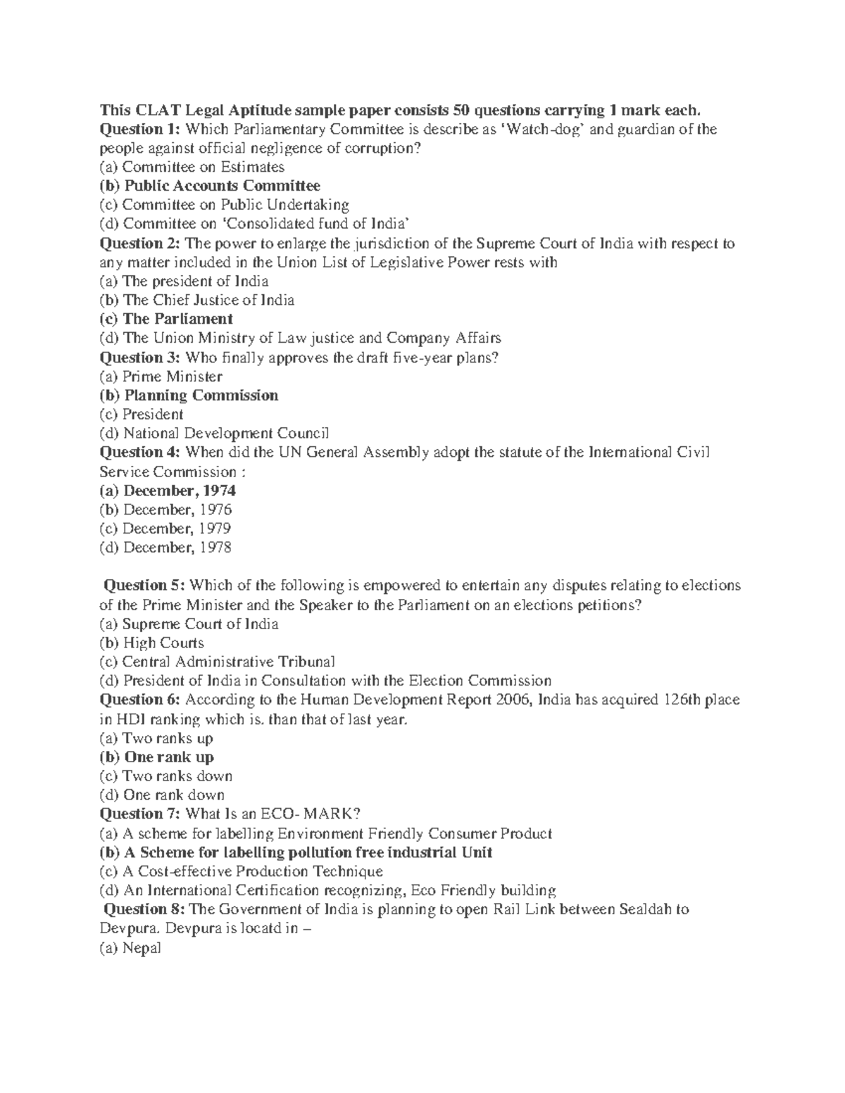 1503062457 CLAT Legal Aptitude - This CLAT Legal Aptitude sample paper ...