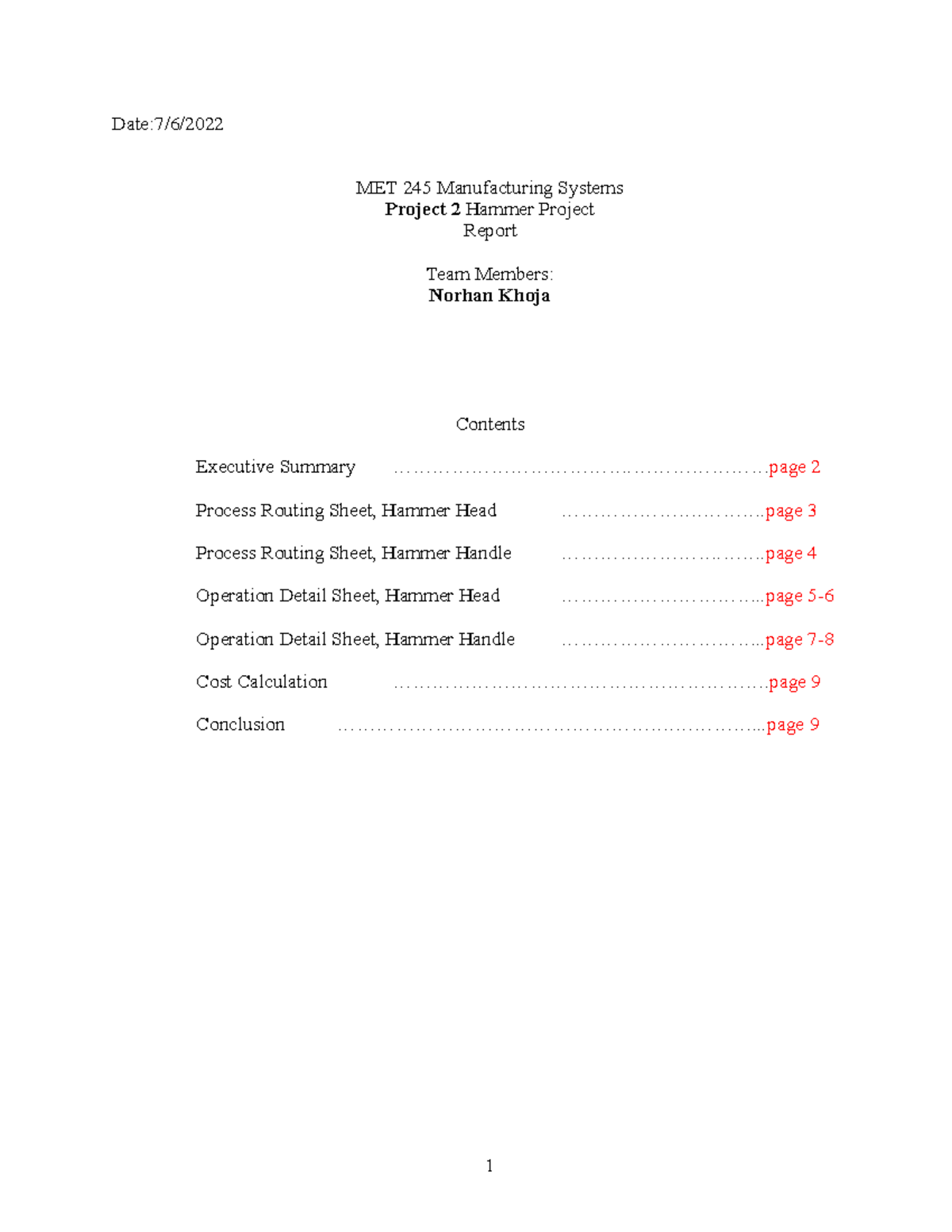 MET245 project 2 report template Final - Date:7/6/ MET 245 ...