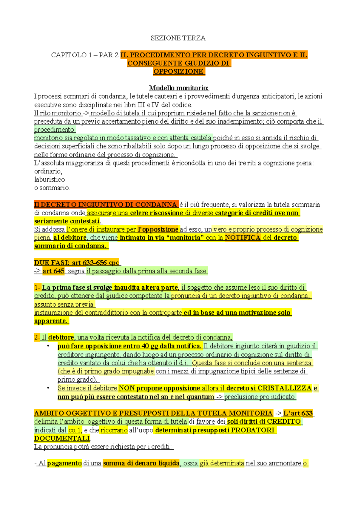 Terza Parte Spiegazioni Di Diritto Processuale Civile - SEZIONE TERZA ...