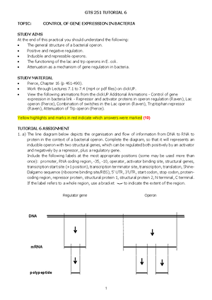 GTS 251 - UP - Genetics - Studocu