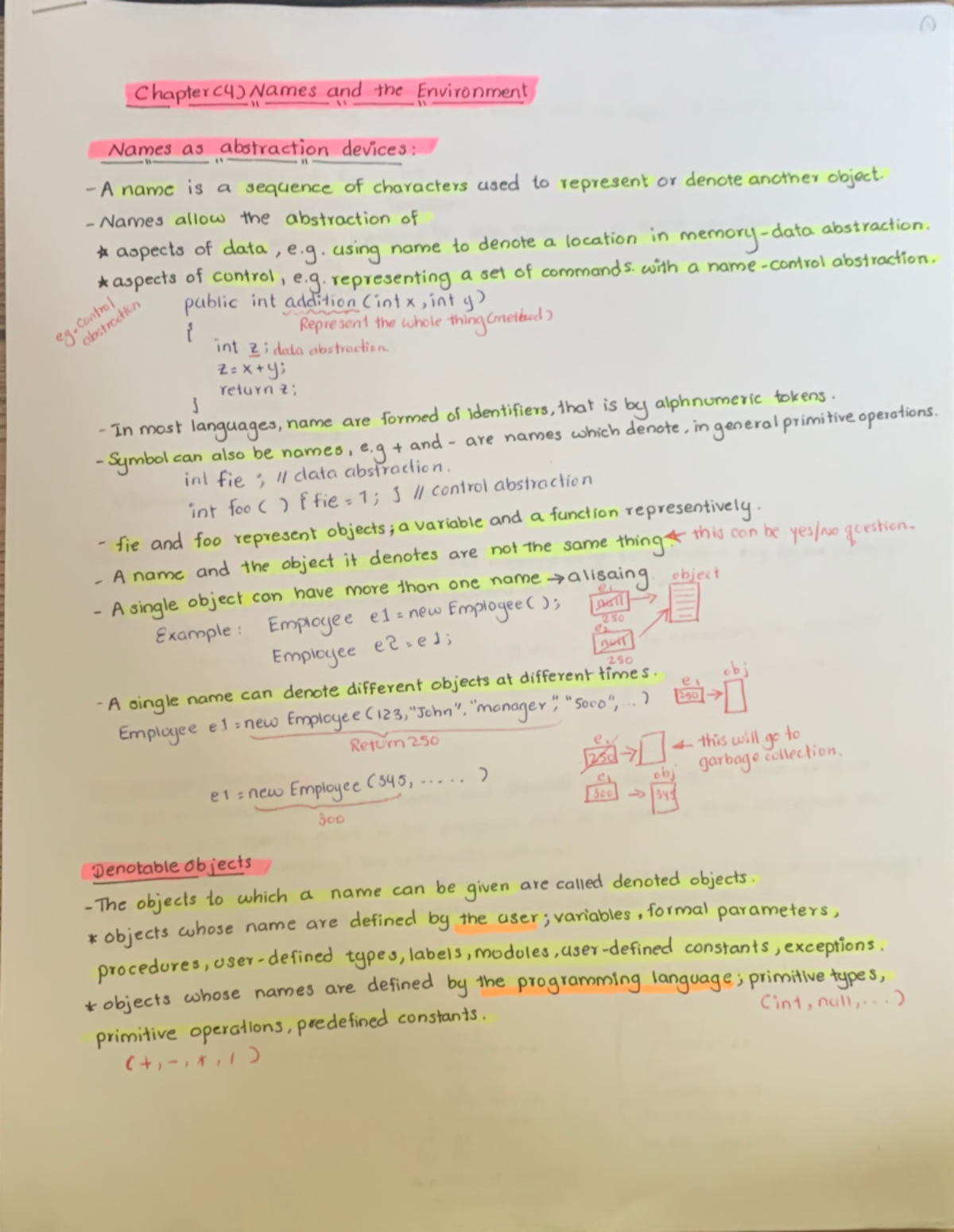 2019 Programming Language Concept Lecture Notes Week5 - ) : hapterc4 ...