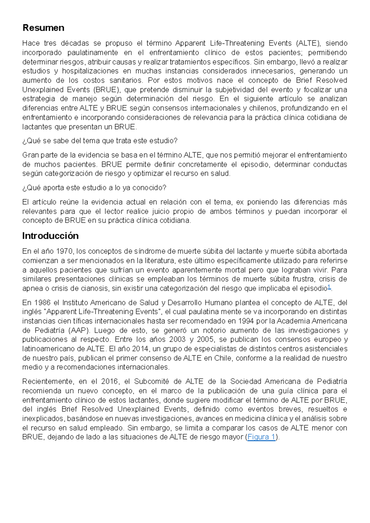 Articulo ALTE-BRUE - alte brue - Resumen Hace tres décadas se propuso ...