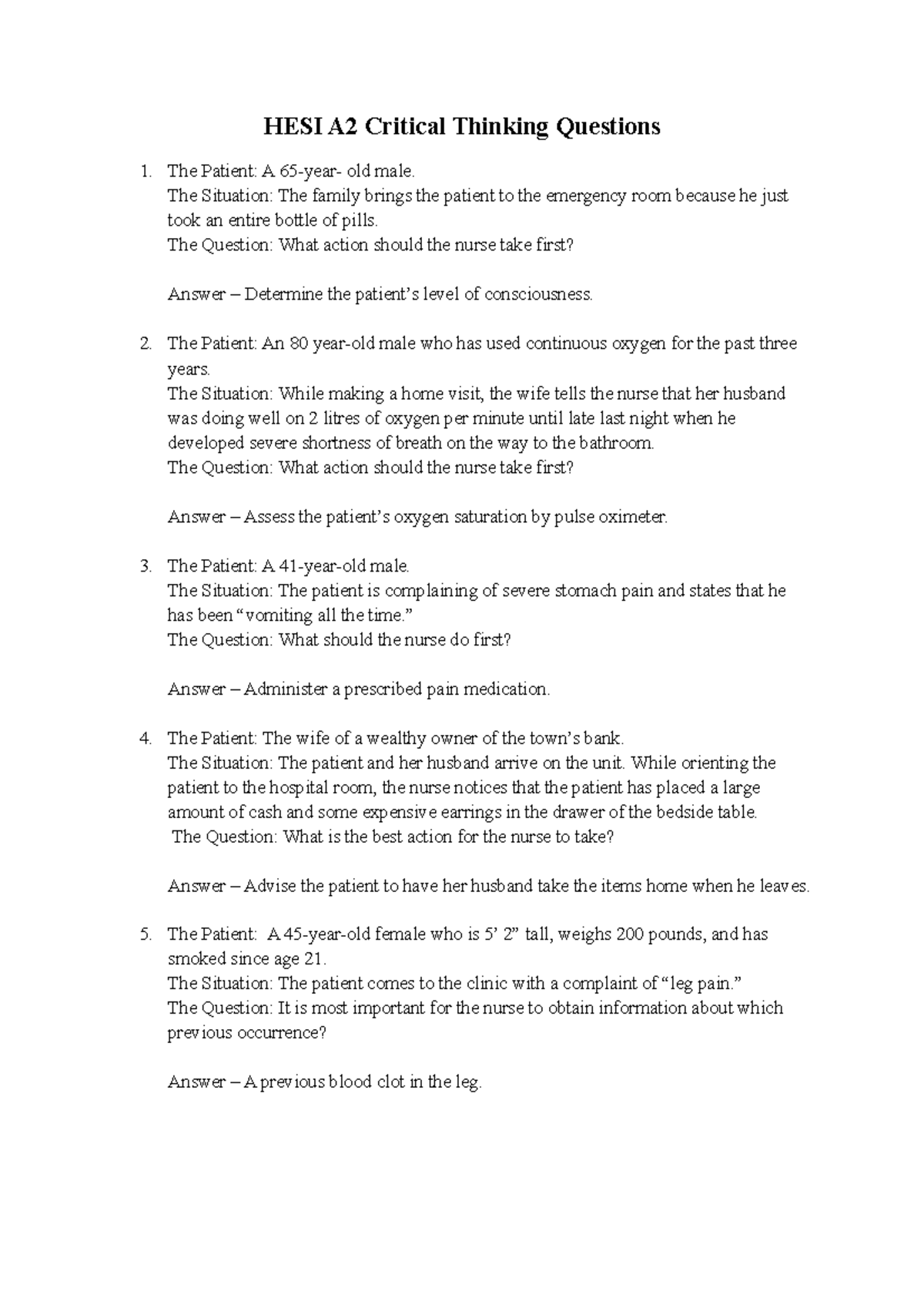 Hesi Critical Thinking HESI A2 Critical Thinking Questions The hesi-critical-thinking-hesi-a2-critical-thinking-questions-the