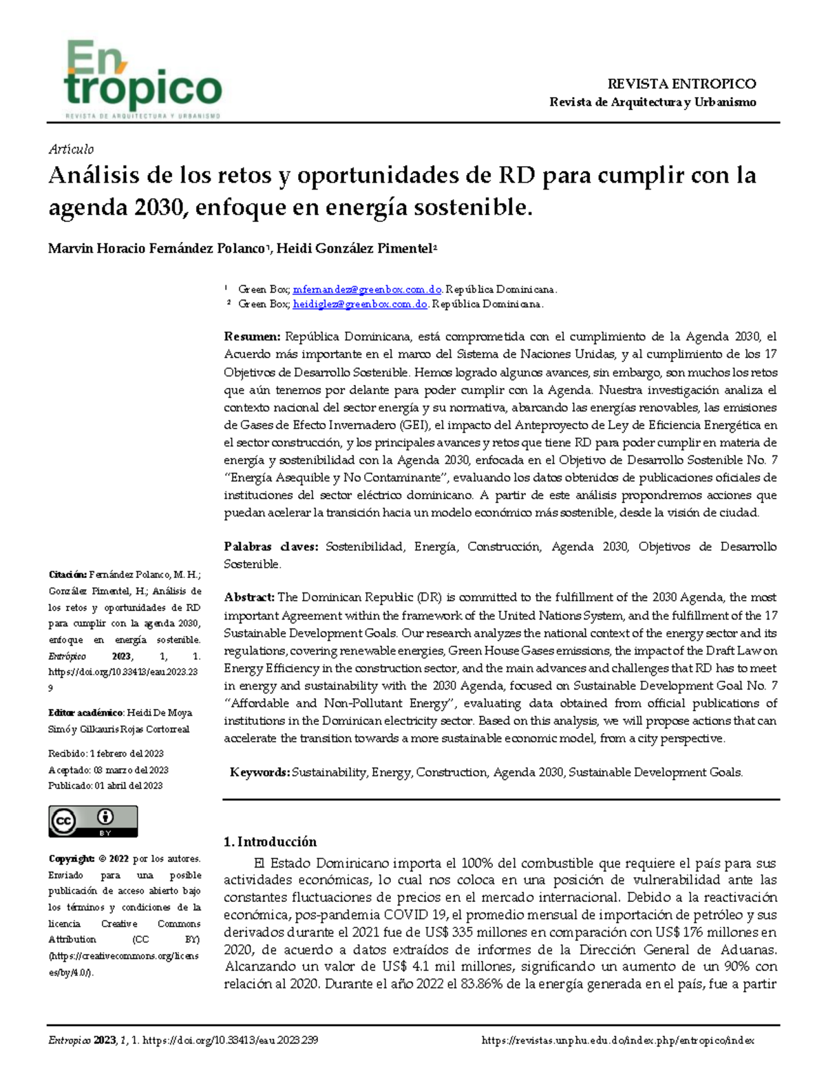 Document - dsadasd - REVISTA ENTROPICO Revista de Arquitectura y Urbanismo ArtÌculo An·lisis de ...