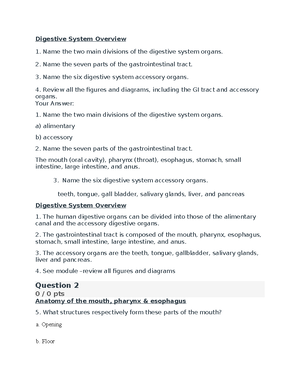 Portage biod 151 module 3 exam - BIOD 151 - Studocu