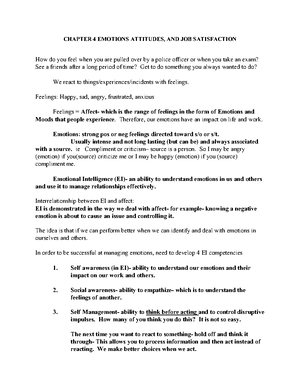 Chapter 1 Introducing Organizational Behavior - CHAPTER 1 INTRODUCING ...