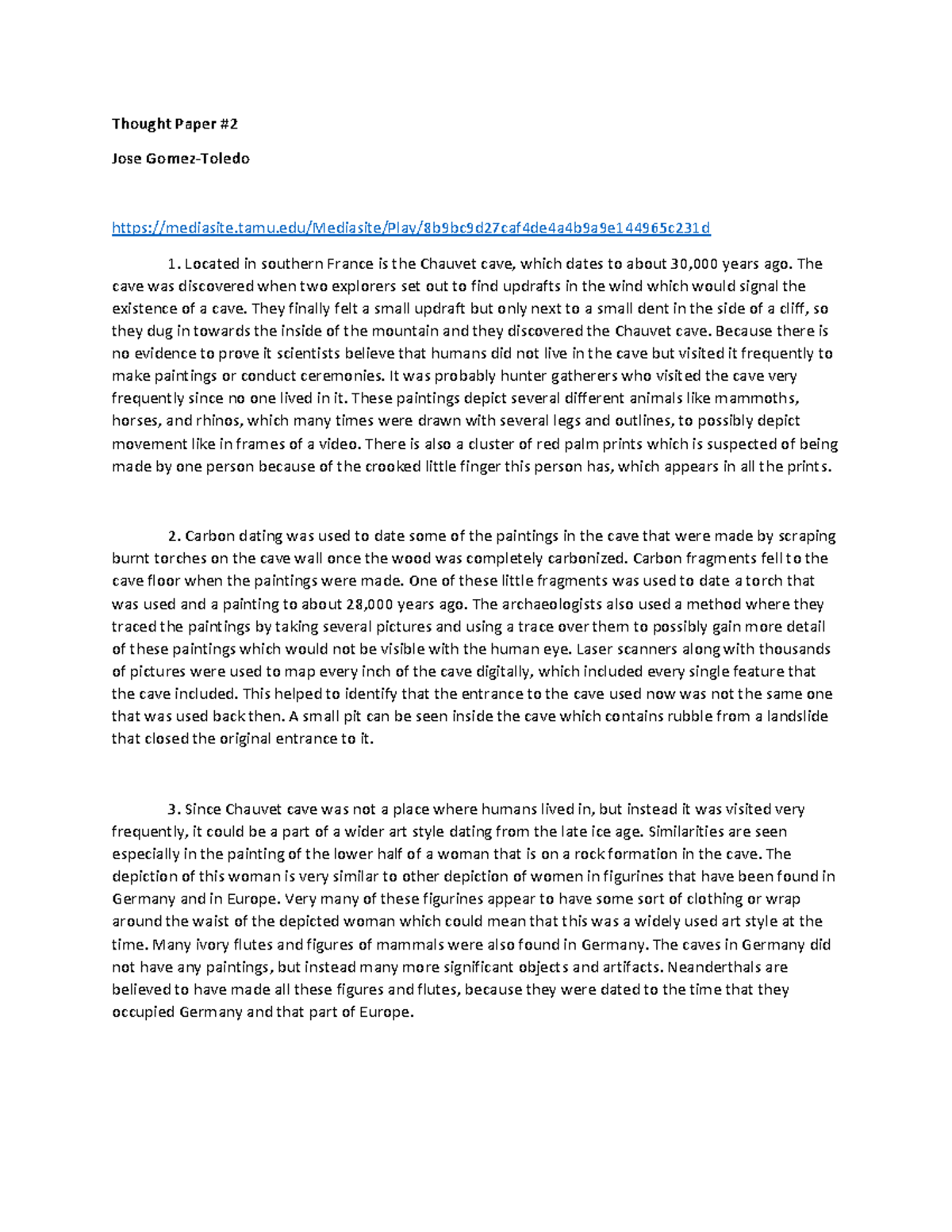 Thought paper 2 Jose Gomez-Toledo - Thought Paper # 2 Jose Gomez-Toledo ...