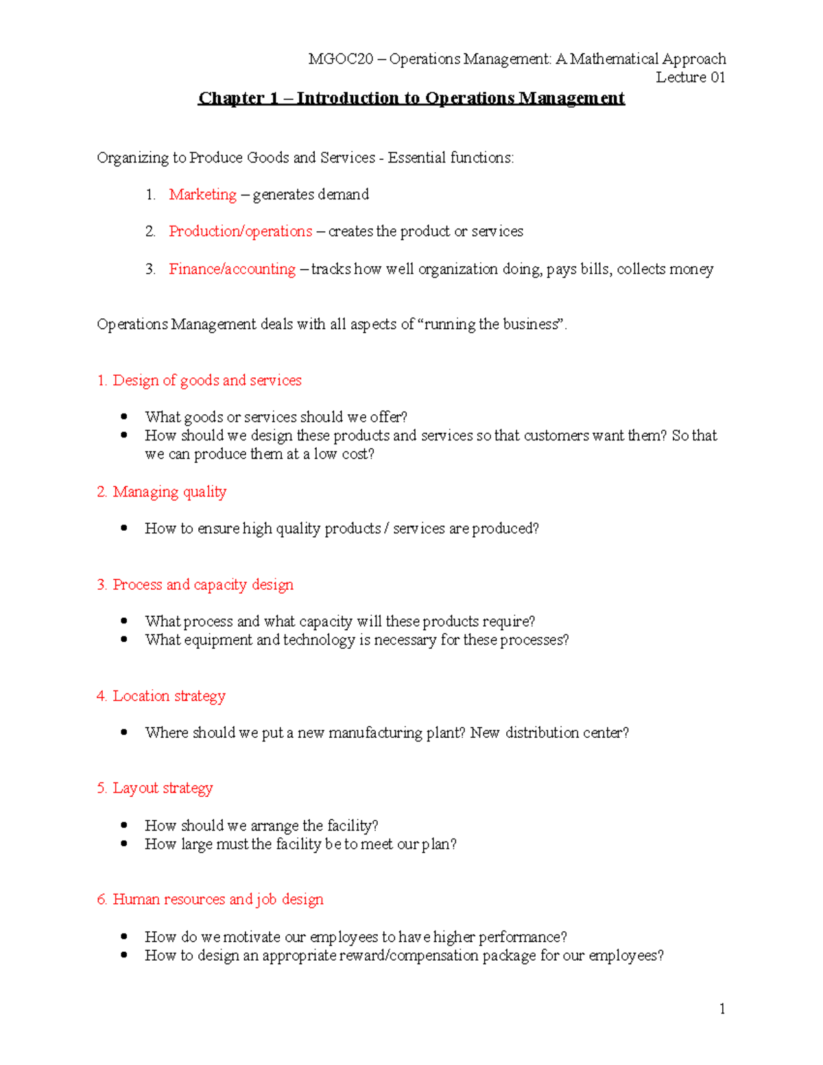 01Lecture-ch1-Introduction - MGOC20 – Operations Management: A ...