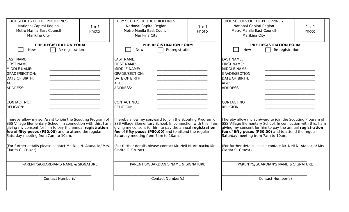 Pre-registration-form-bsp compress - BOY SCOUTS OF THE PHILIPPINES BOY ...