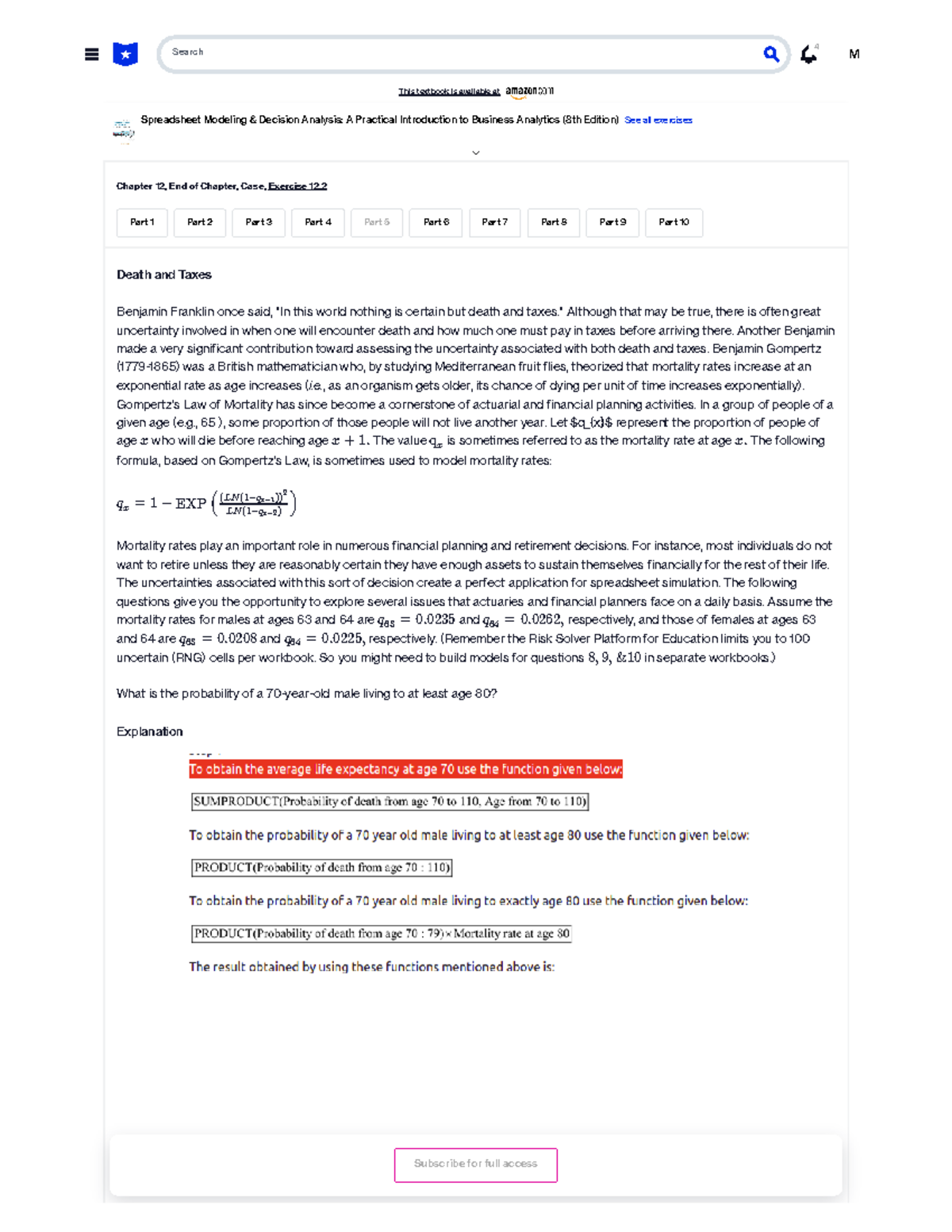 5 - Learning - This textbook is available at Spreadsheet Modeling & Decision Analysis: A - Studocu