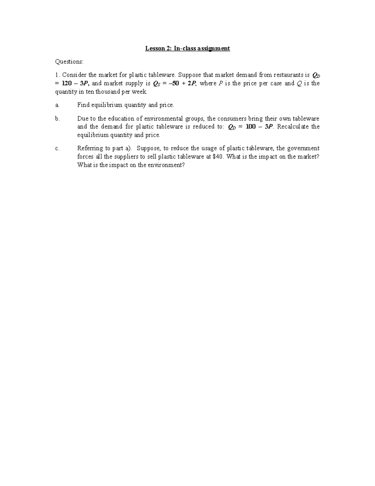 Week 2 in class assignment 23-24A clear - Lesson 2: In-class assignment ...