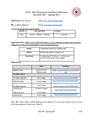 Stat Formula Sheet Q 3 - stat work - STAT 201 - Studocu