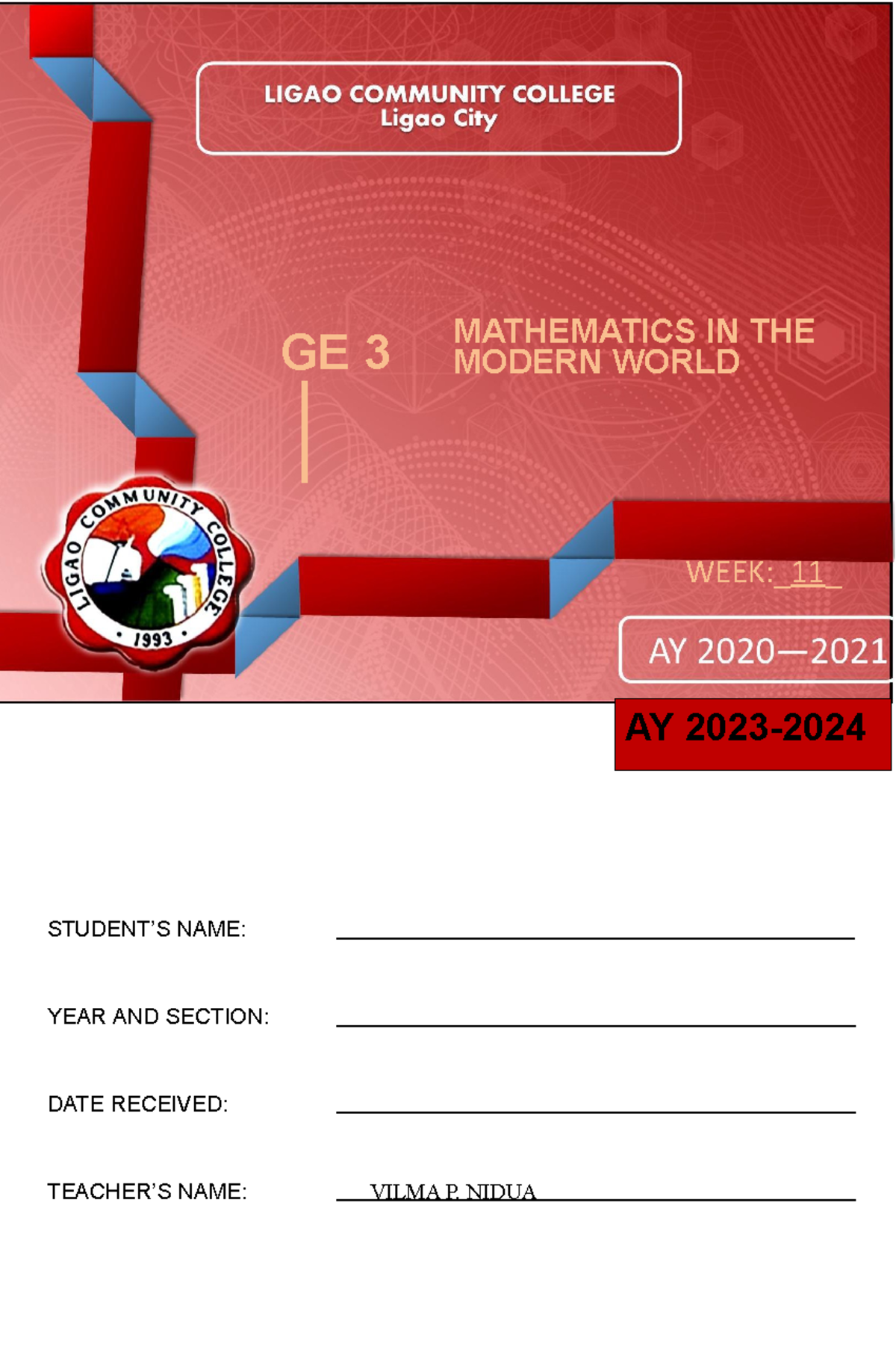Math in the Modern World - GE 3 │ MATHEMATICS IN THE MODERN WORLD WEEK ...