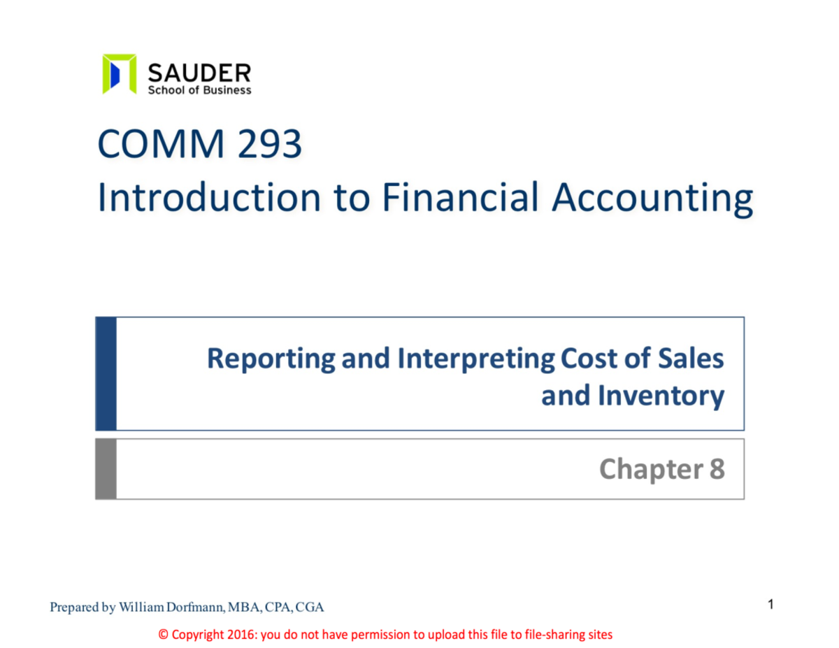 L05 - COMM293 Lecture 5 Notes - 293 - Studocu