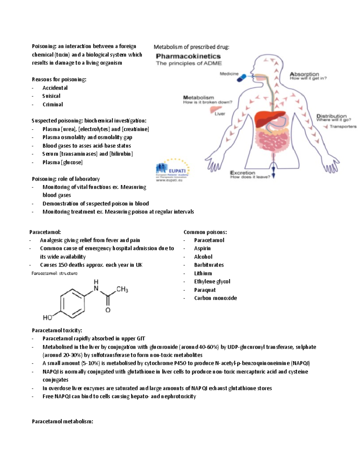 Chemical Toxicology - Poisoning: an interaction between a foreign ...