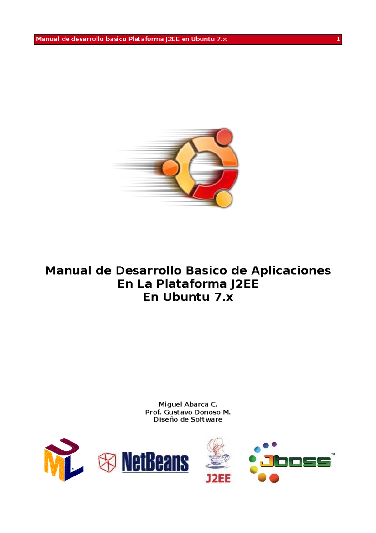 Manual Desarrollo sobre J2EE - Manual de Desarrollo Basico de Aplicaciones En La Plataforma J2EE ...