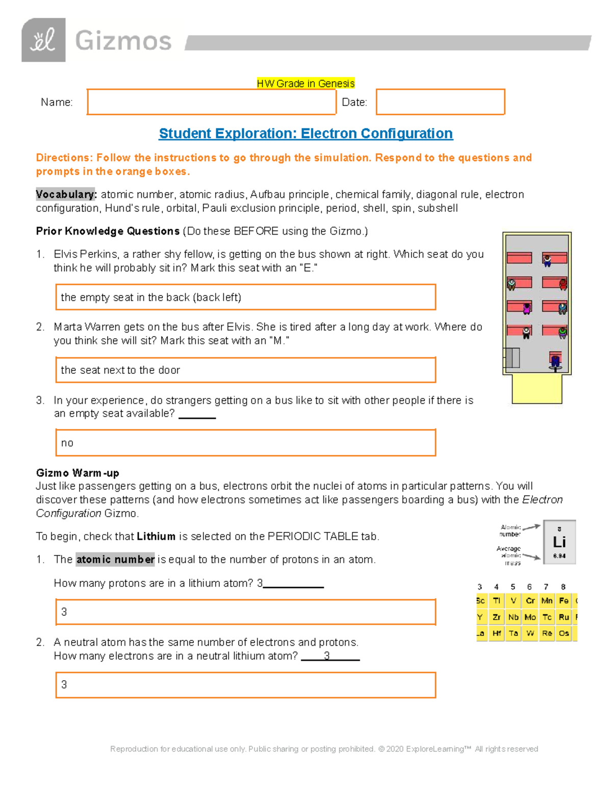 Tashaud Hodge - Copy of Electron Configuration SE - HW Grade in Genesis ...
