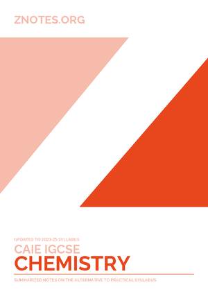 CAIE Igcse Chemistry Syllabus (0620) - Version 1 Syllabus Cambridge ...