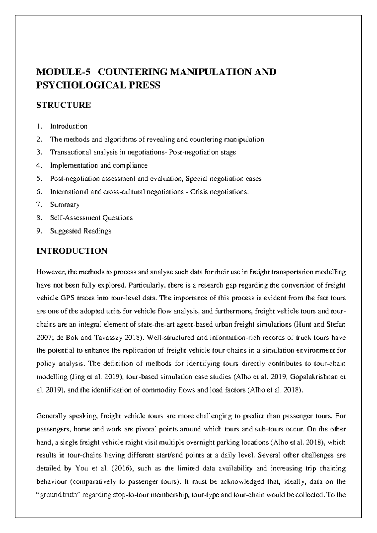 UNIT - 5 - Countering manipulation and psychological press - Textual ...