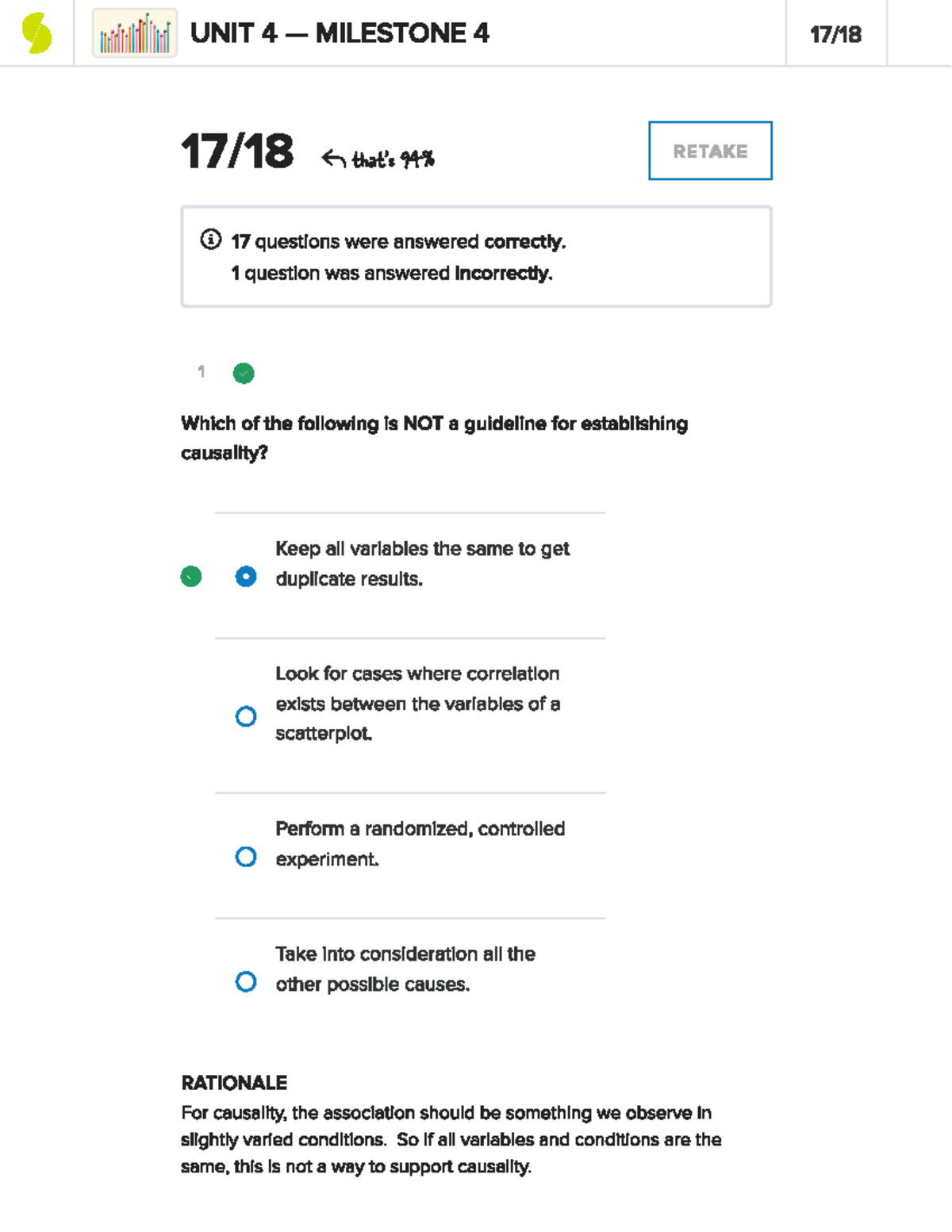 Intro TO Statistics Milestone 4 - MAT-133 - Studocu