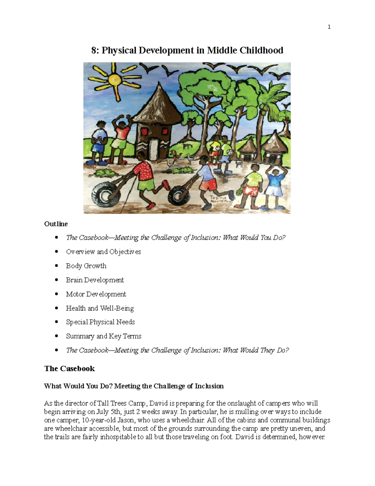 CD ch 8 - Chapter notes - 8: Physical Development in Middle Childhood ...