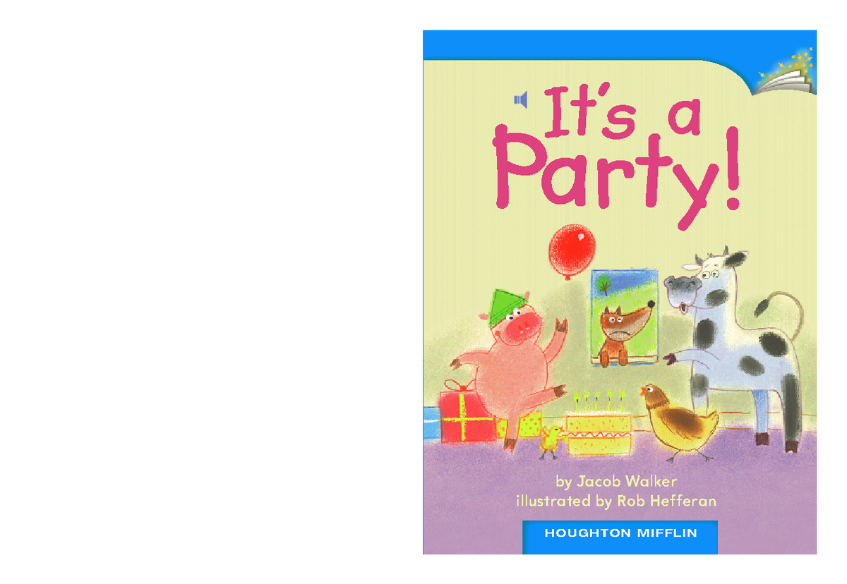 Lesson 10 It' a Party - Vocabulary Reader oriented to Oral Speaking - H ...