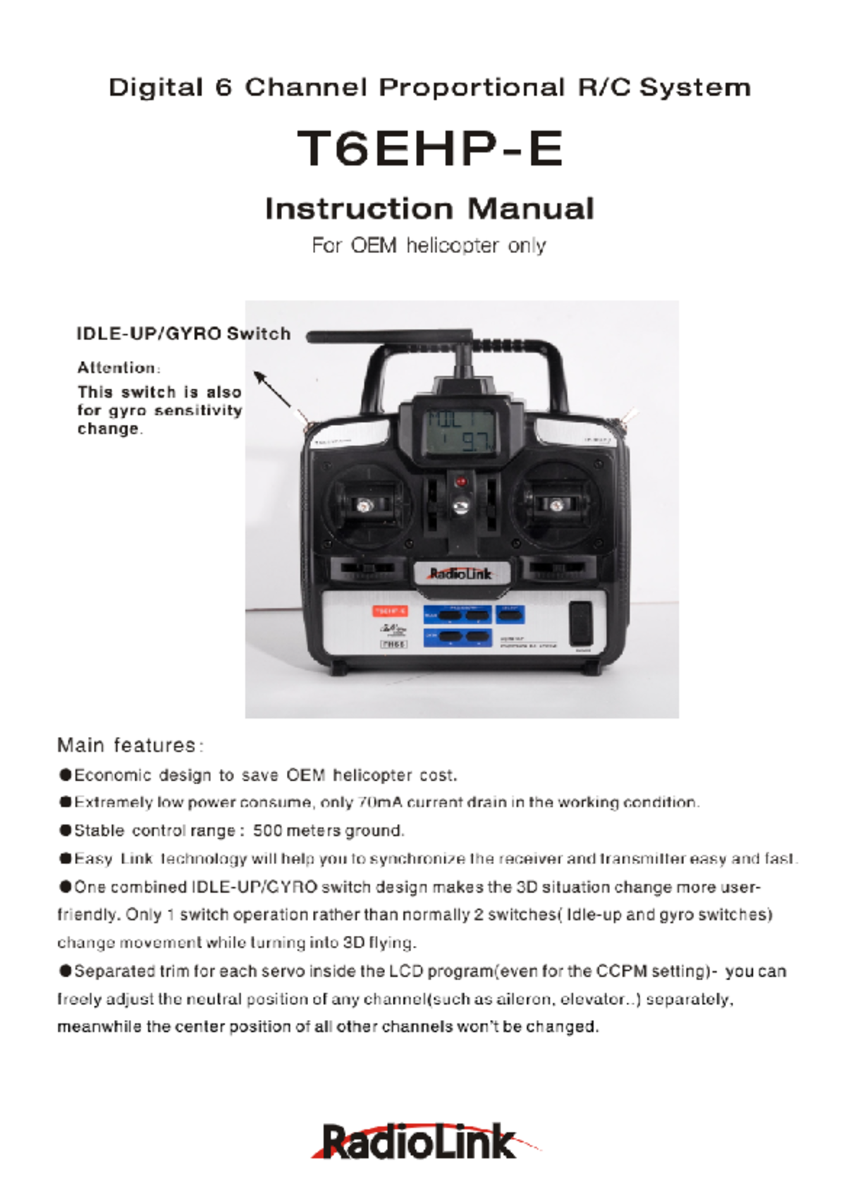 Radio Link T6EHPE User Manual Manualzz - Electronica I - Studocu
