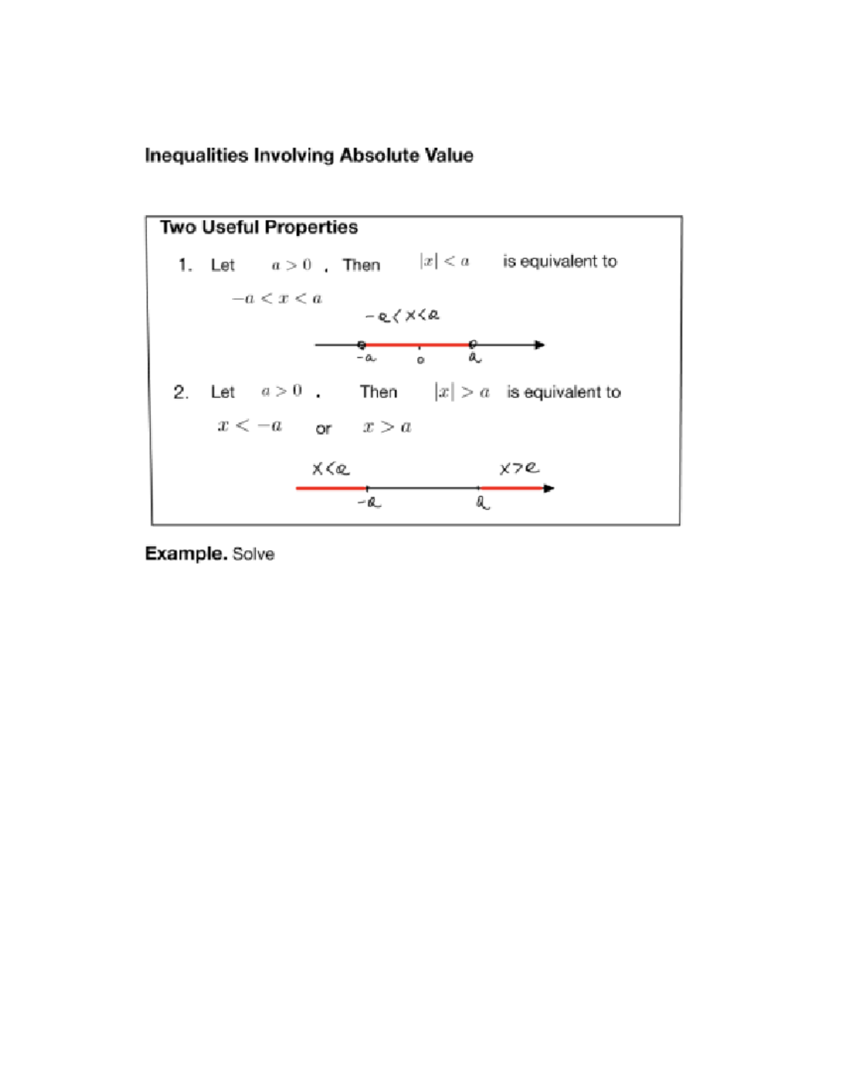 Inequalities Example Solutions - MA103 - Studocu