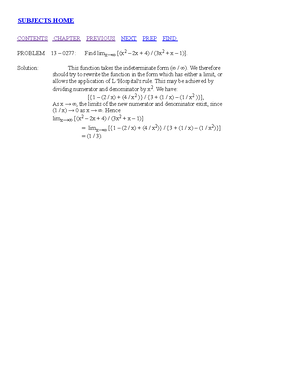 Calculus Problems and Solutions 243 - SUBJECTS HOME CONTENTS CHAPTER ...