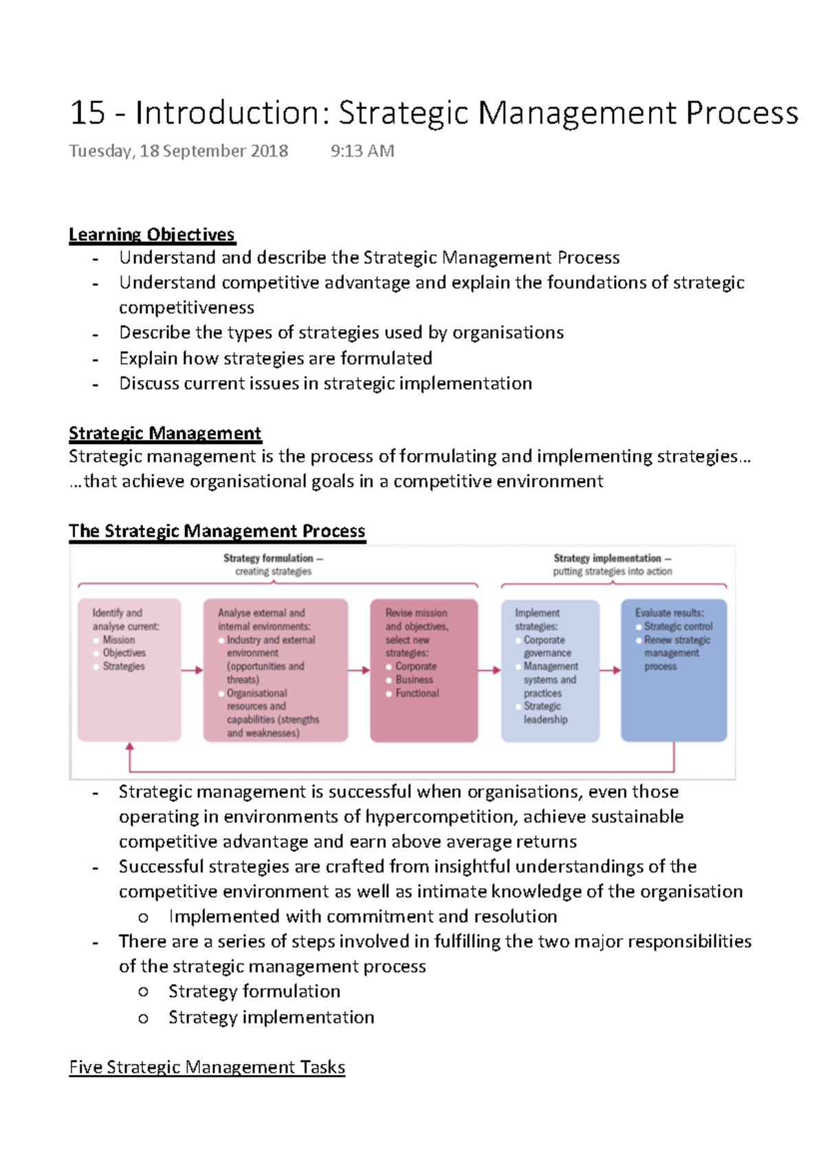 MGMT101 Lecture 15 - Warning: TT: undefined function: 32 Learning Objectives - Understand and ...