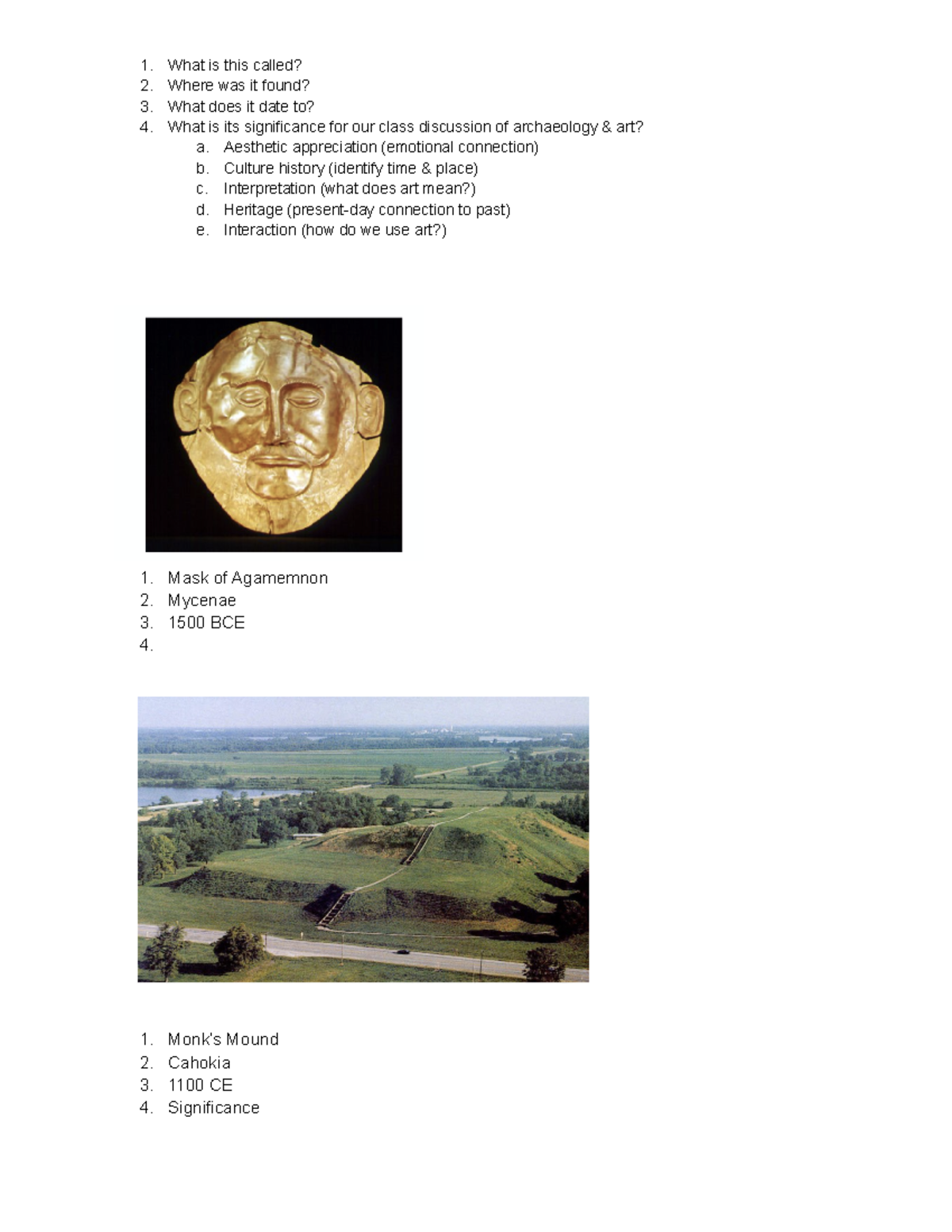 ANTH-234 Exam 1 Image IDs - What is this called? Where was it found ...