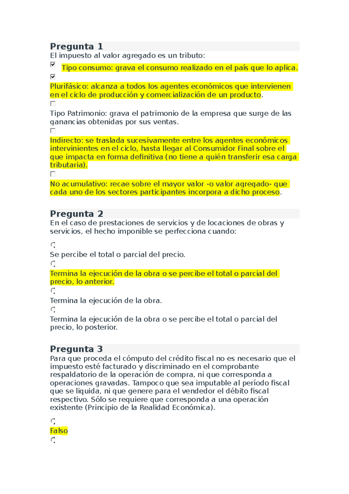 TP N°3- Regimen tributario Curzado ago a oct 2021 - Pregunta 1 El impuesto al valor agregado es ...