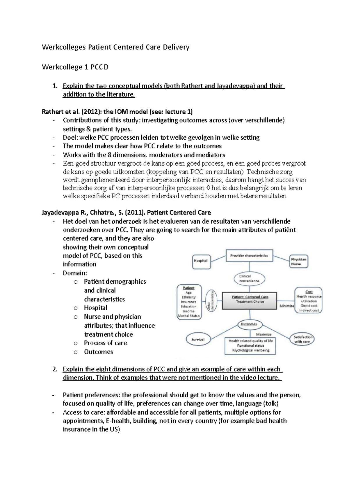 Werkcolleges PCCD compleet - Patient Centered Care Delivery - EUR ...