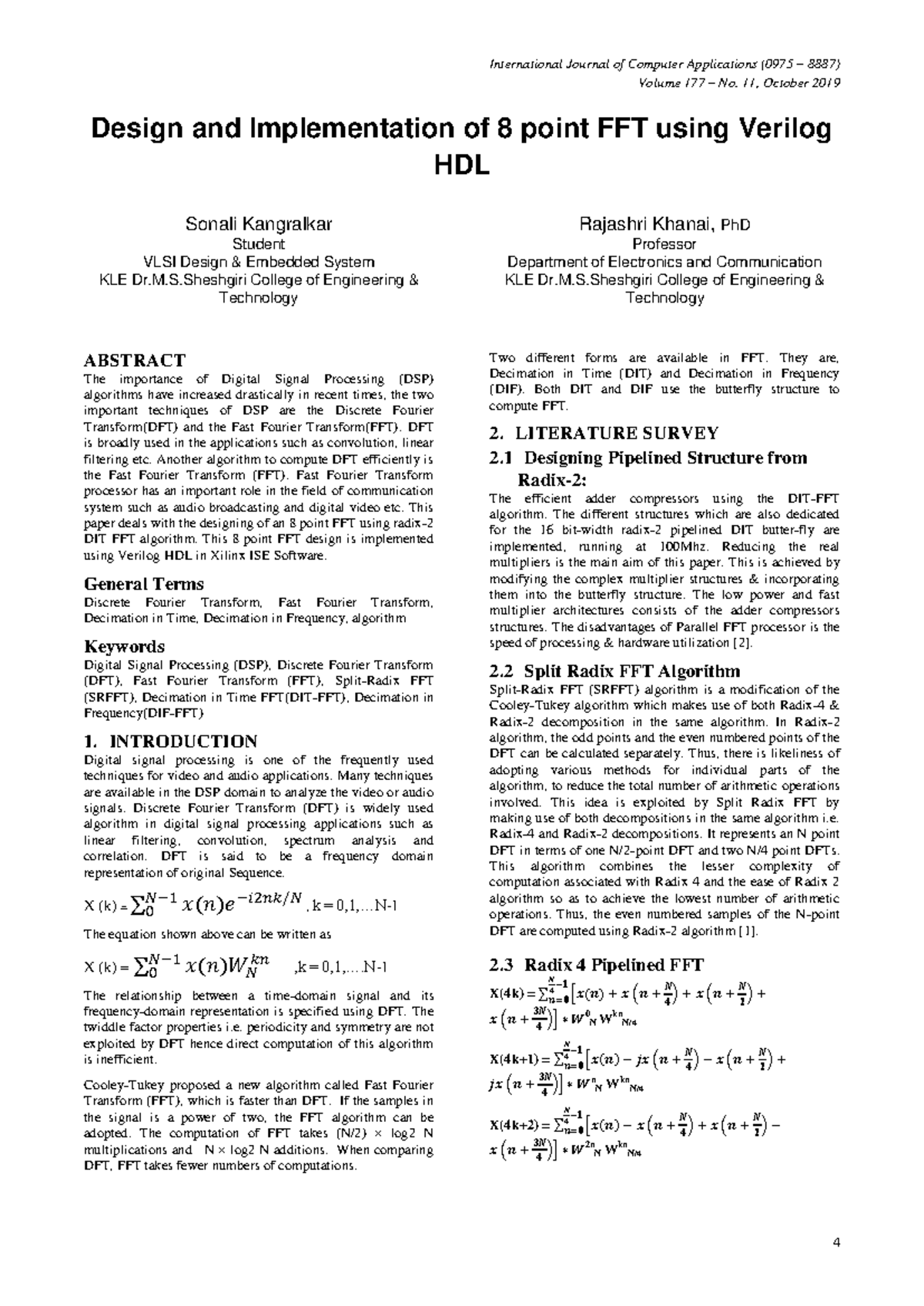 Kangralkar 2019 ijca 919440 - International Journal of Computer ...