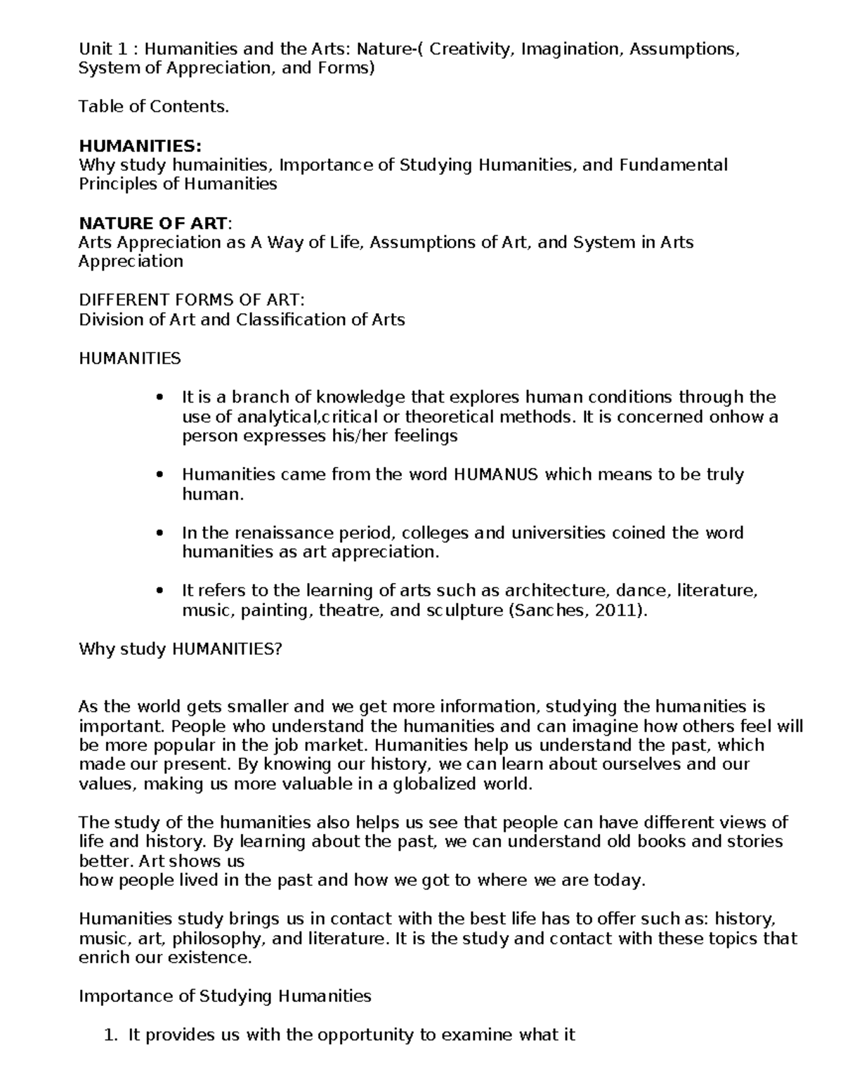 PPT UNIT 1, Module 1 - .mvgffyd6yut - Unit 1 : Humanities and the Arts ...