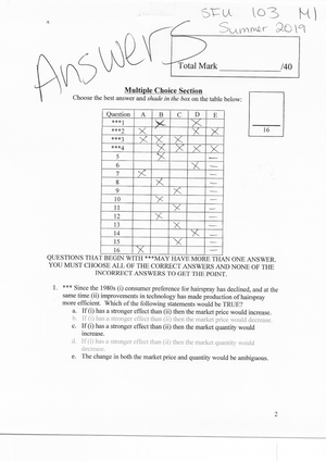 Ch4 Solutions - Answer key - Chapter 4 The Market Forces of Supply and ...
