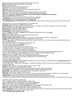 Astro exam 1 cheat sheet - ASTR 114 - Studocu