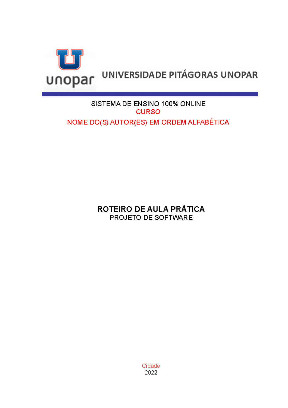 Unopar Engenharia De Software - RETOEDU
