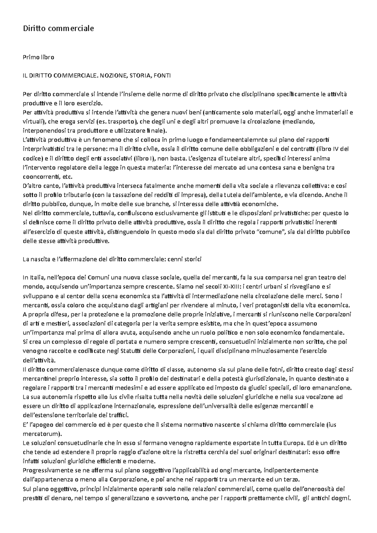 360408798 Riassunto Diritto Commerciale i Marco Cian - Diritto ...