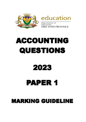 Accounting P1 Topics Questions and notes - ACCOUNTING GRADE 12 PAPER 1 ...
