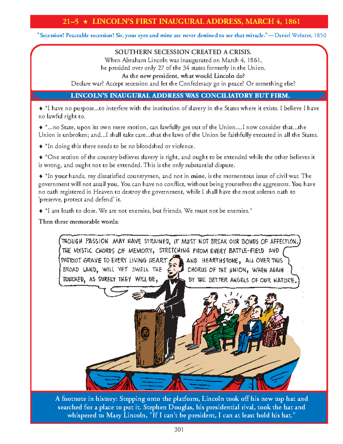 Cartoons Civil War - eewewew - 21–5 ★ LINCOLN’S FIRST INAUGURAL ADDRESS ...