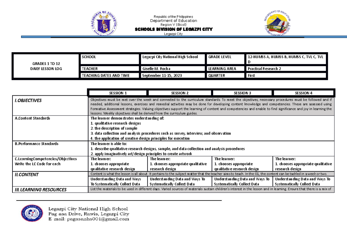 PR 1 Week 1 Q2 - For research - Department of Education Region V (Bicol ...