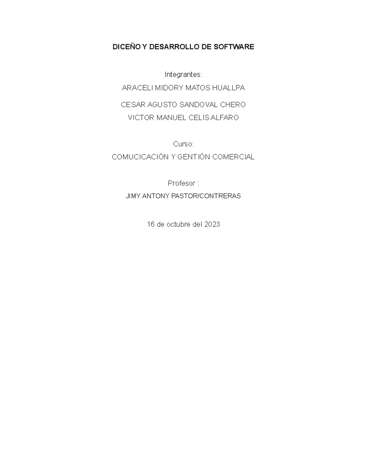 Diceño Y Desarrollo DE Software - APA - DICEÑO Y DESARROLLO DE SOFTWARE ...