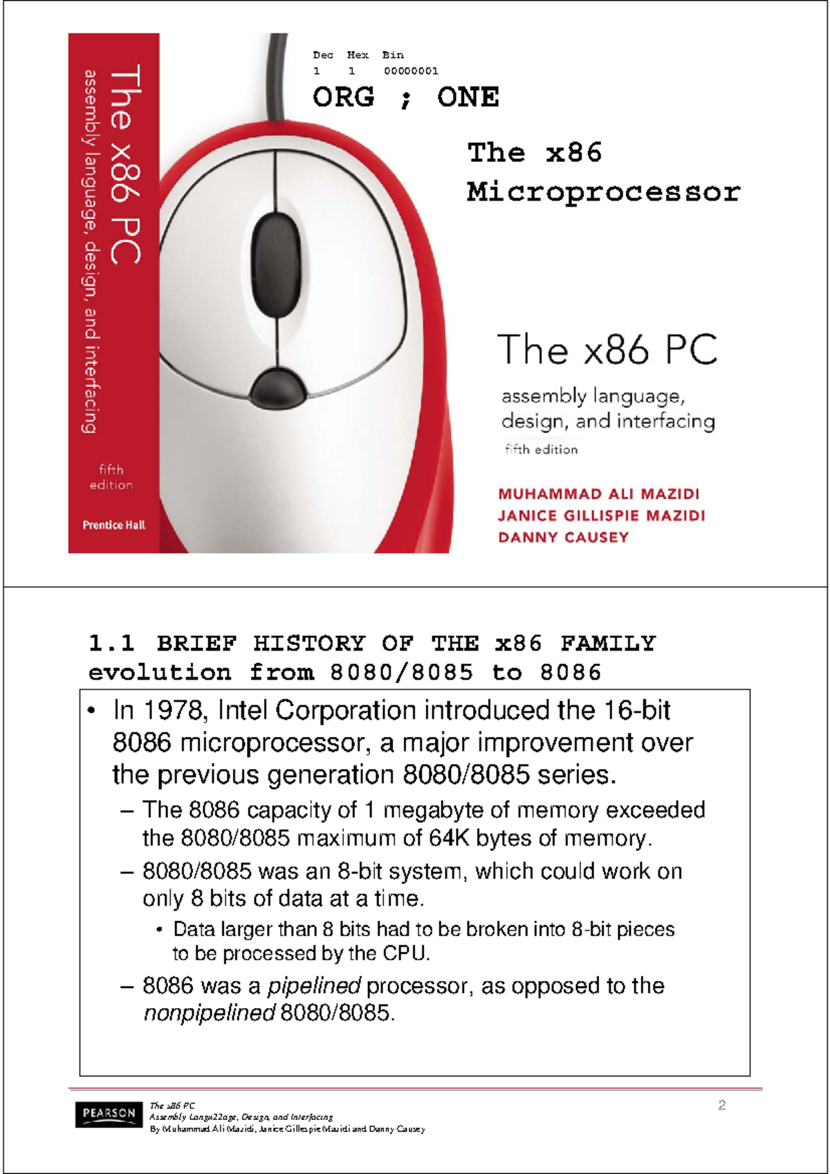 Ch1-thex86processor-160209210319 - The x86 PC Assembly Langu11age ...