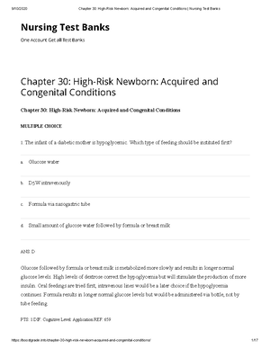 C26 - Test bank - Chapter 26: Concurrent Disorders during Pregnancy ...
