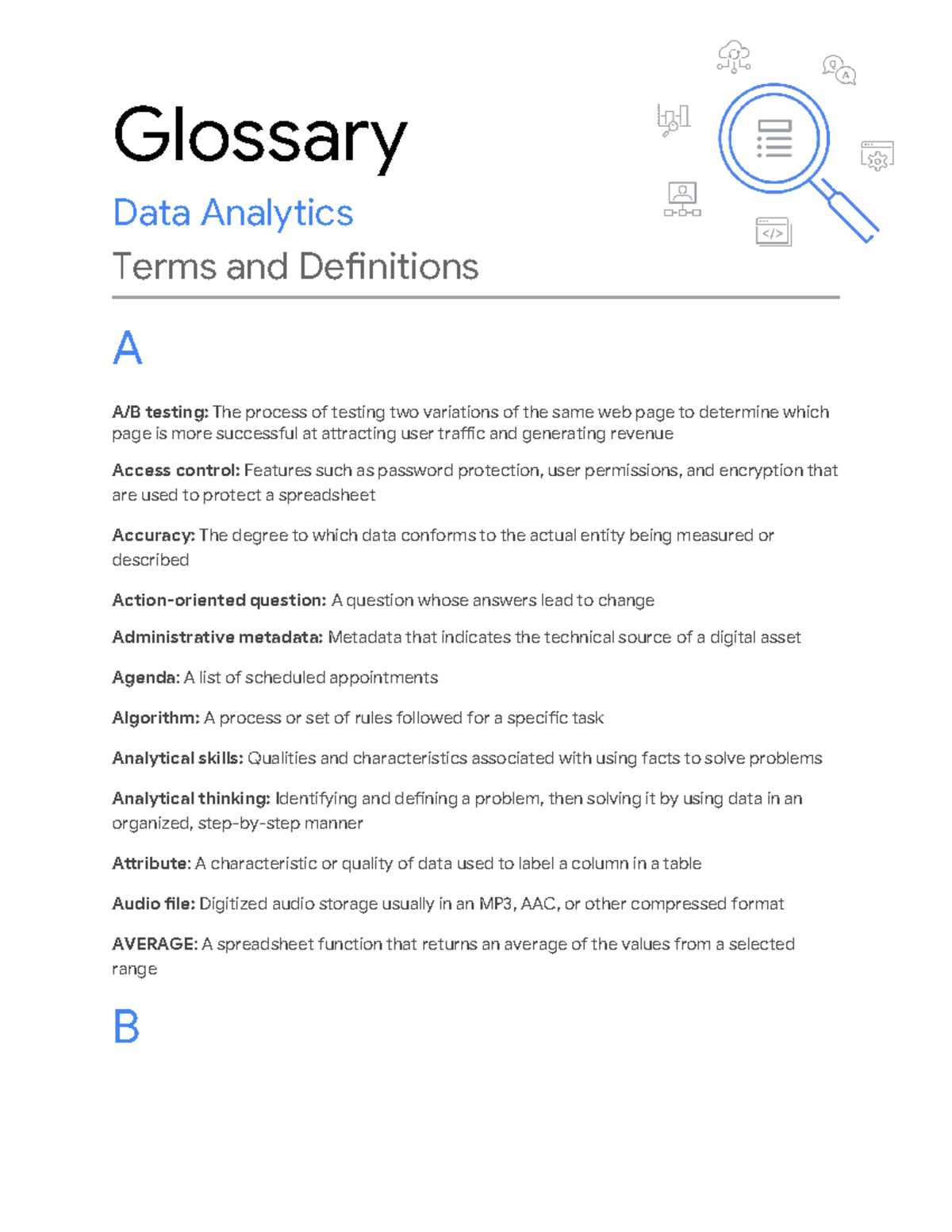 Course-5-Week-2-Glossary-DA-terms-and-definitions - Glossary Data Analytics Terms and ...