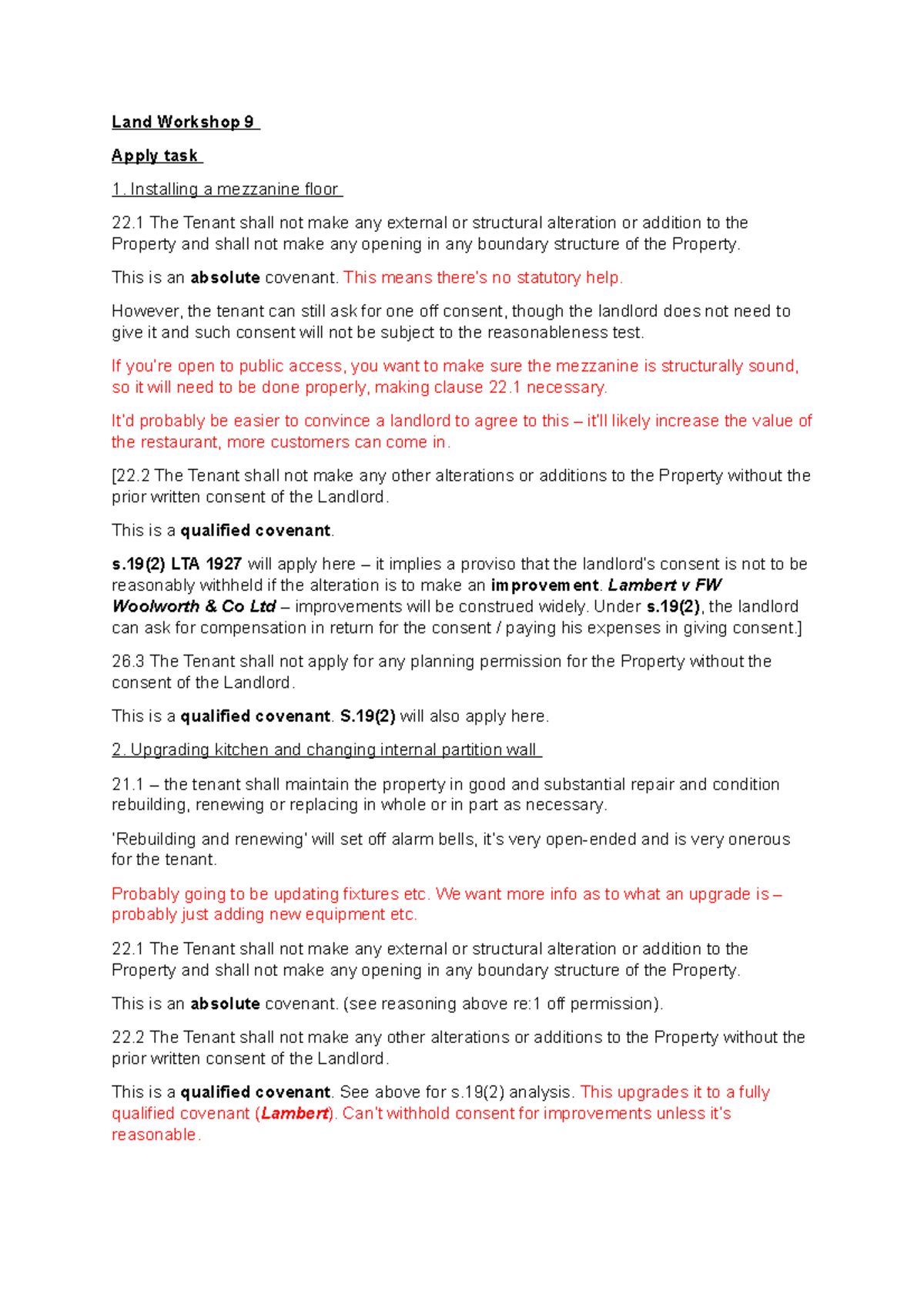 Land Workshop 9 - cvccvc - Land Workshop 9 Apply task Installing a ...