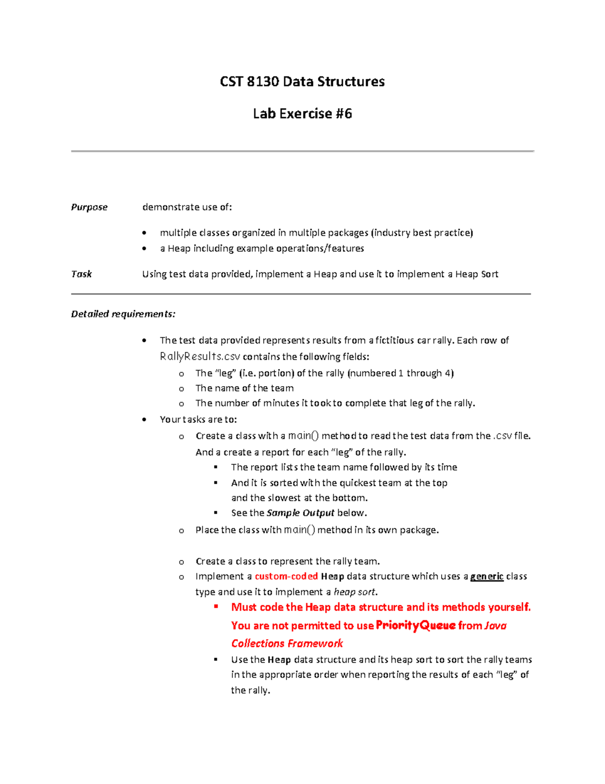 CST8130.Lab6 - n/A - CST 8 130 Data Structures Lab Exercise # 6 Purpose demonstrate use of ...